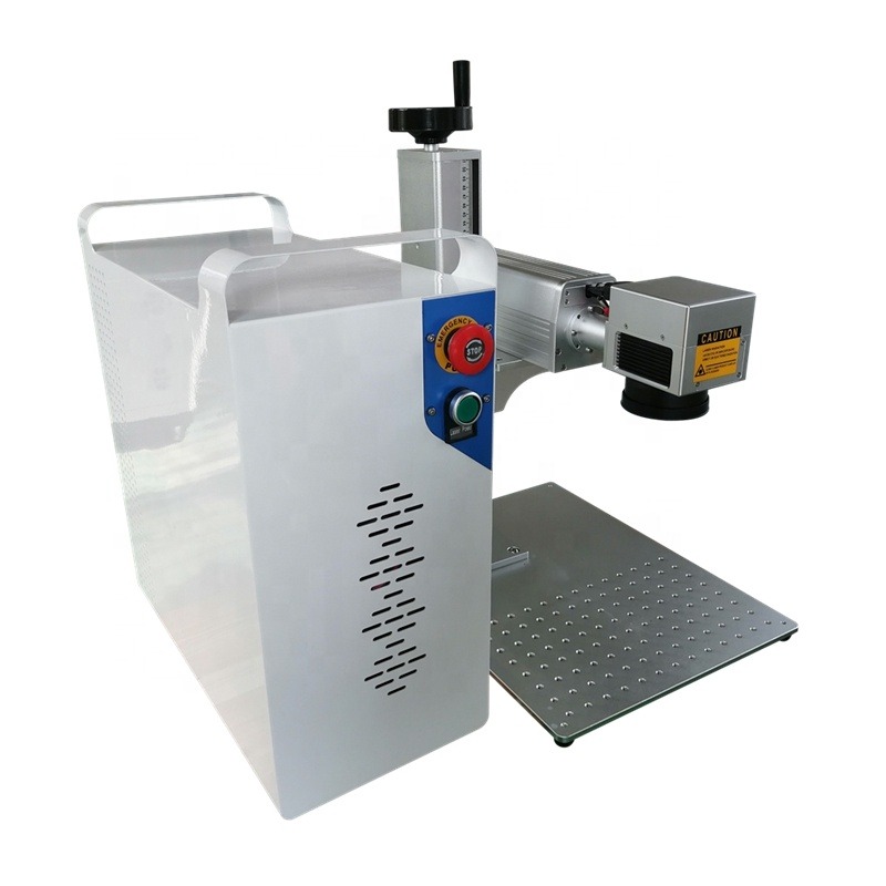 Working Portable 20w Fiber Laser Marking 200*200mm Size Marking / Mini ...